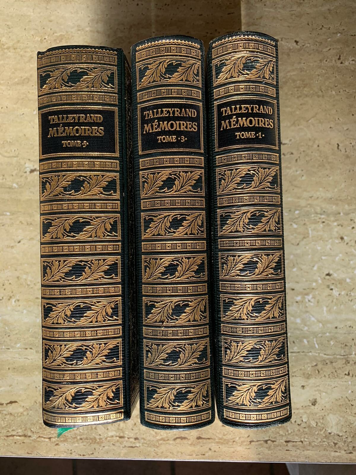 Charles Maurice de Talleyrand / Prince de Bénévent / Mémoires tome 1, 3 ...